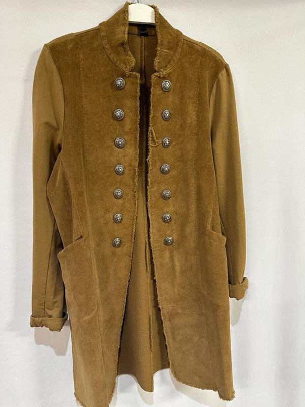Venti6 Corduroy Long Sgt Pepper Jacket - CAMEL! – Boutique de Lanie ...