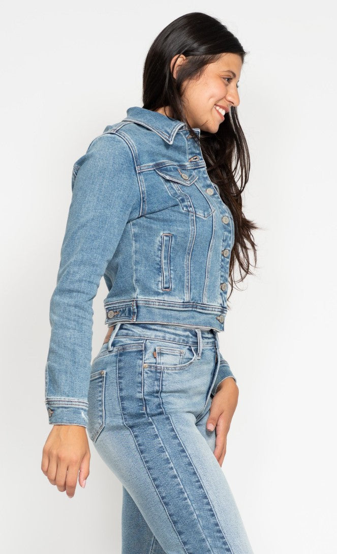 NEW ~ Judy Blue ~ Classic Vintage Wash Denim Jacket ~ Sizes S - 3XL ...